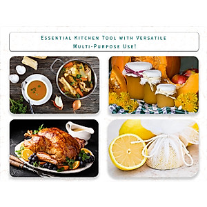 Cotton Farm Hemmed Cheese Cloths, Grade 100, 20x20 inch, Precut, Ready to Use, Muslin Cheesecloth for Straining and Cooking, 100% Unbleached Cotton, Ultra Fine and Dense, Reusable, Washable