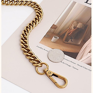 Hualibao Metal Plus Synthetic Leather Purse Chain Strap Length for Shoulder Cross Body Sling Purse Handbag Clutch Replacement（Silver47.2inch）