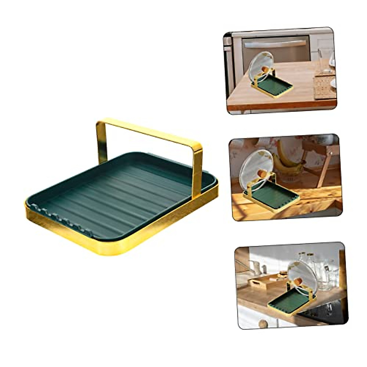 Cabilock Pot Lid Spoon Holder Cutting Board Holder Stand Pan Holder Pot Lid Holder Pan Lid Holder Pot Lid Rack Shelf Pan Organizer Home Supply Home Pan Organizer Kitchen Organizer Cupboard