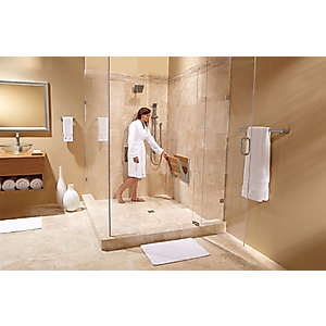 Moen 90-Degree brushed Nickel Posi-Temp Eco-Performance Shower Trim, Valve Required, TS2712EPBN