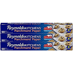 Reynolds Kitchens Parchment Paper Roll with SmartGrid - 3 Boxes of 50 Square Feet (150 Sq. Ft) (Value Pack)