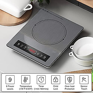 Portable Induction Cooktop, Countertop Burner Induction Hot Plate Electric for Cooking 1800W *2
