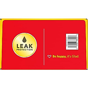 GLAD ForceFlex Tall Drawstring Trash Bags, 13 Gallon White Trash Bags for Tall Kitchen Trash Can, Unscented Leak Protection Bags, 120 Count - Packaging May Vary