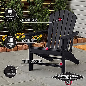 Rust-Oleum 376869 Stops Rust Custom Spray 5-in-1 Spray Paint, 12 oz, Satin Black