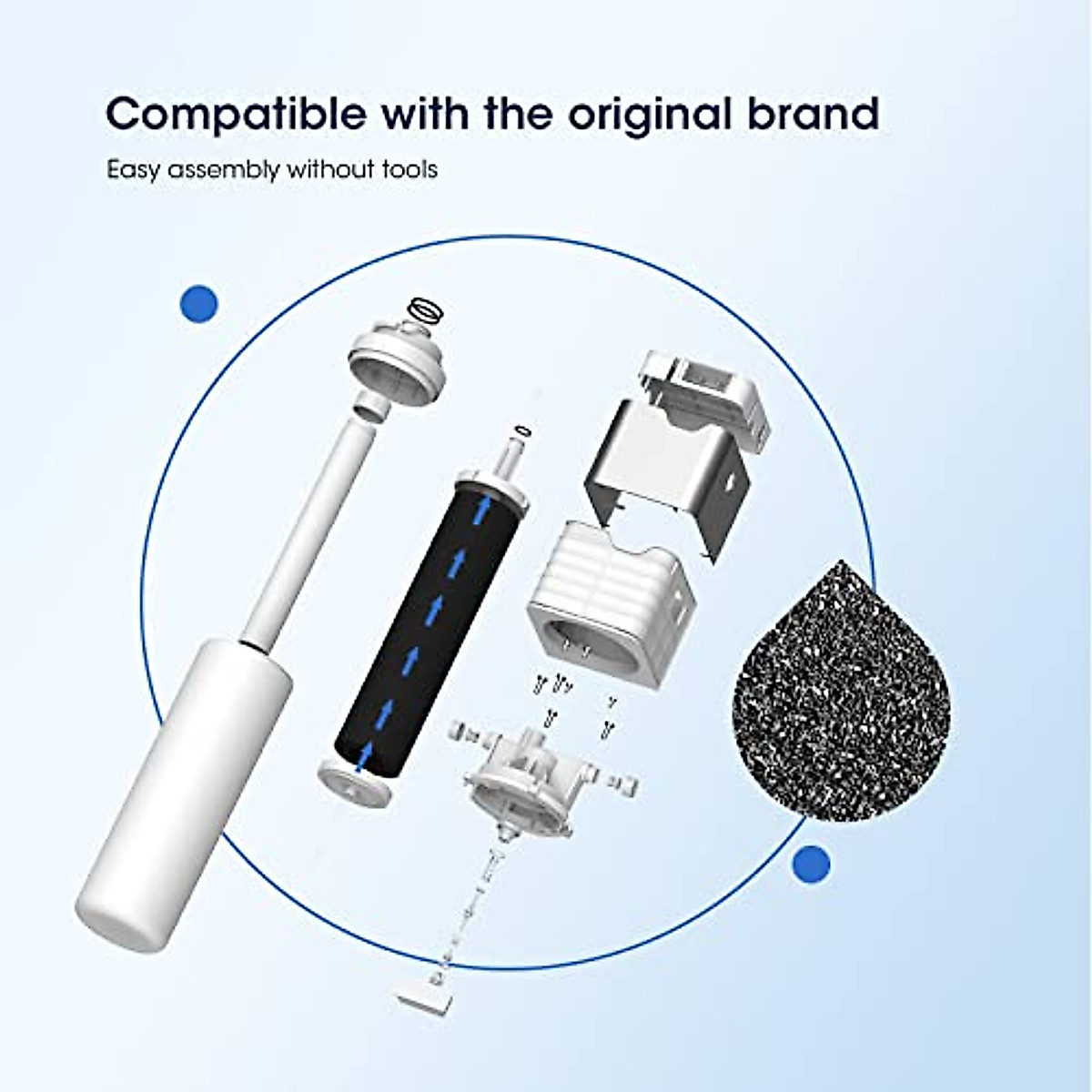 GLACIER FRESH Under Sink Water Filter System, Connect Under Counter Drinking Water System with Kitchen Faucet, 10000 Gallons Water Filtration System for Kitchen Sink, Removes Chlorine, White