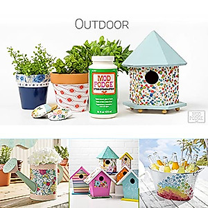 Mod Podge Waterbase Sealer, Glue and Finish for use Outdoors (16-Ounces), , White