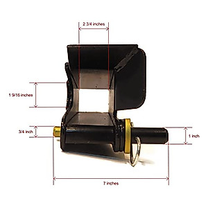 The ROP Shop | Passenger Side Receiver Kit 1304407 for Western WideOut Snowplow