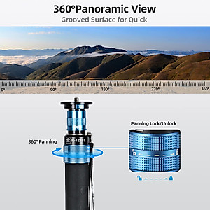 SIRUI P-424FL Monopod for Cameras, 75" Carbon Fiber Monopod with Feet, Portable Lightweight Monopod, Max Load 26lbs/12kg, 4 Sections, 360° Panorama, Modular 3 in 1, Quick Release Plate