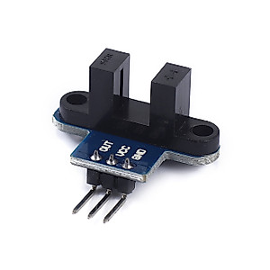 Teyleten Robot IR Infrared Slotted Optical Optocoupler Module Speed Measuring Sensor 3.3V to 5V Photo Interrupter Sensor for Arduino 10pcs
