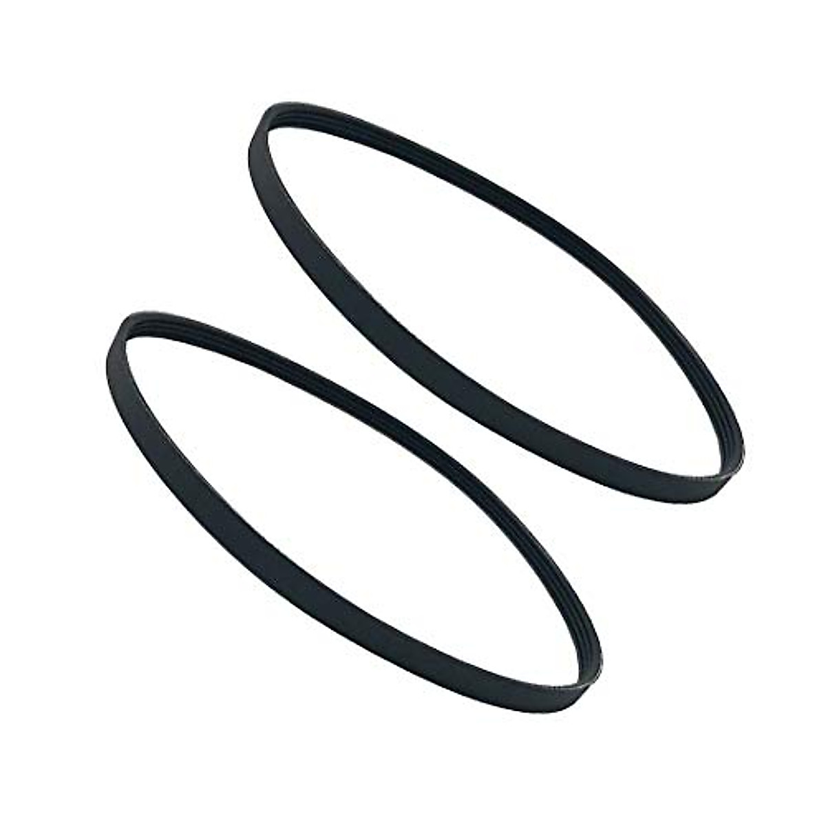 HASMX Drive Belt Replacement Belt for Rikon Band Saw Models 10-320, 10-321, 10-325, RK14CS Replaces Part Numbers C10-995, P10-320-87, 24" Internal Length Band Saw Drive Belt, 4 Rib, Black (2-Pack)