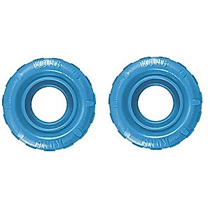 (2 Pack) KONG Puppy Tires, Size Medium/Large Assorted Colours