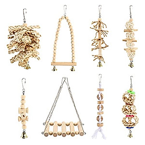 PATKAW Teething Toys Teething Toys Teething Toys Teething Toys 16 Pcs Bird Chewing Parrot Chewing Toys Parrot Toys Parrot Swing Toys Toys Parrot Cage Teething Toy Pet Toys Pet Toys Pet Toys