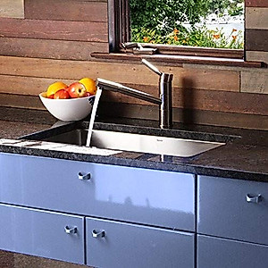 Nantucket Sinks SR3218-16 32-Inch Small Radius Rectangle Stainless Steel Undermount Kitchen Sink