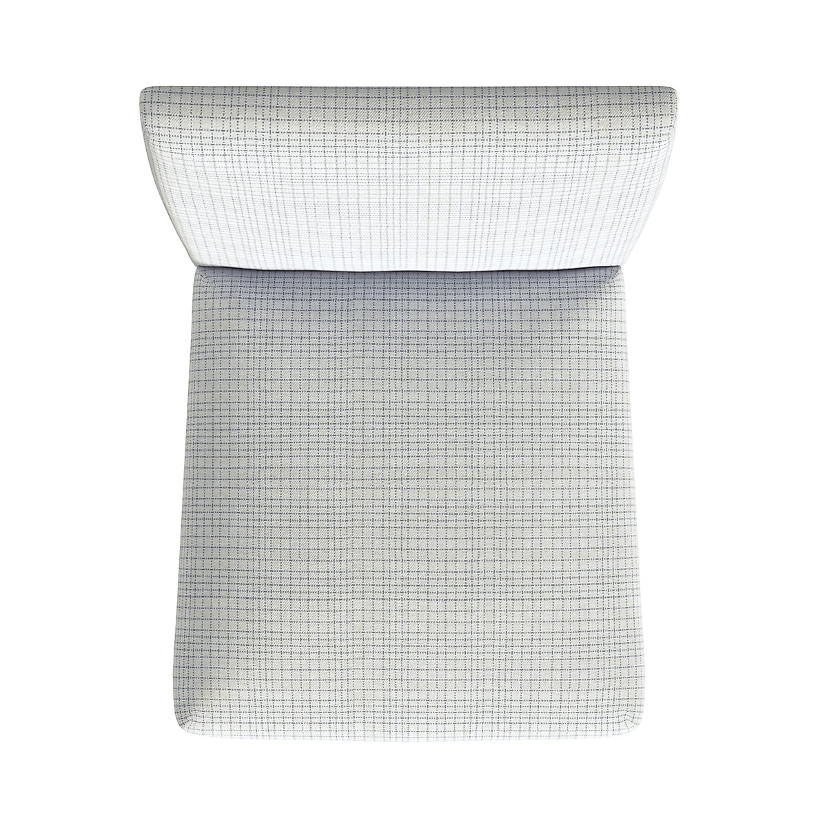 HomePop Home Decor | Classic Counter Height Bar Stools | 24 Inch Bar Stools | Decorative Home Furniture, Cream Mini Grid Pattern