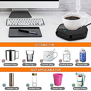 Coffee Mug Warmer, Smart Coffee Cup Warmer with Pressure-Induced Auto On/Off, Coffee Accessories for Home Office Desk