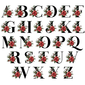 60 Personalized Merry Christmas 3/4" x 2.25" Return Address Labels Stickers Monogrammed