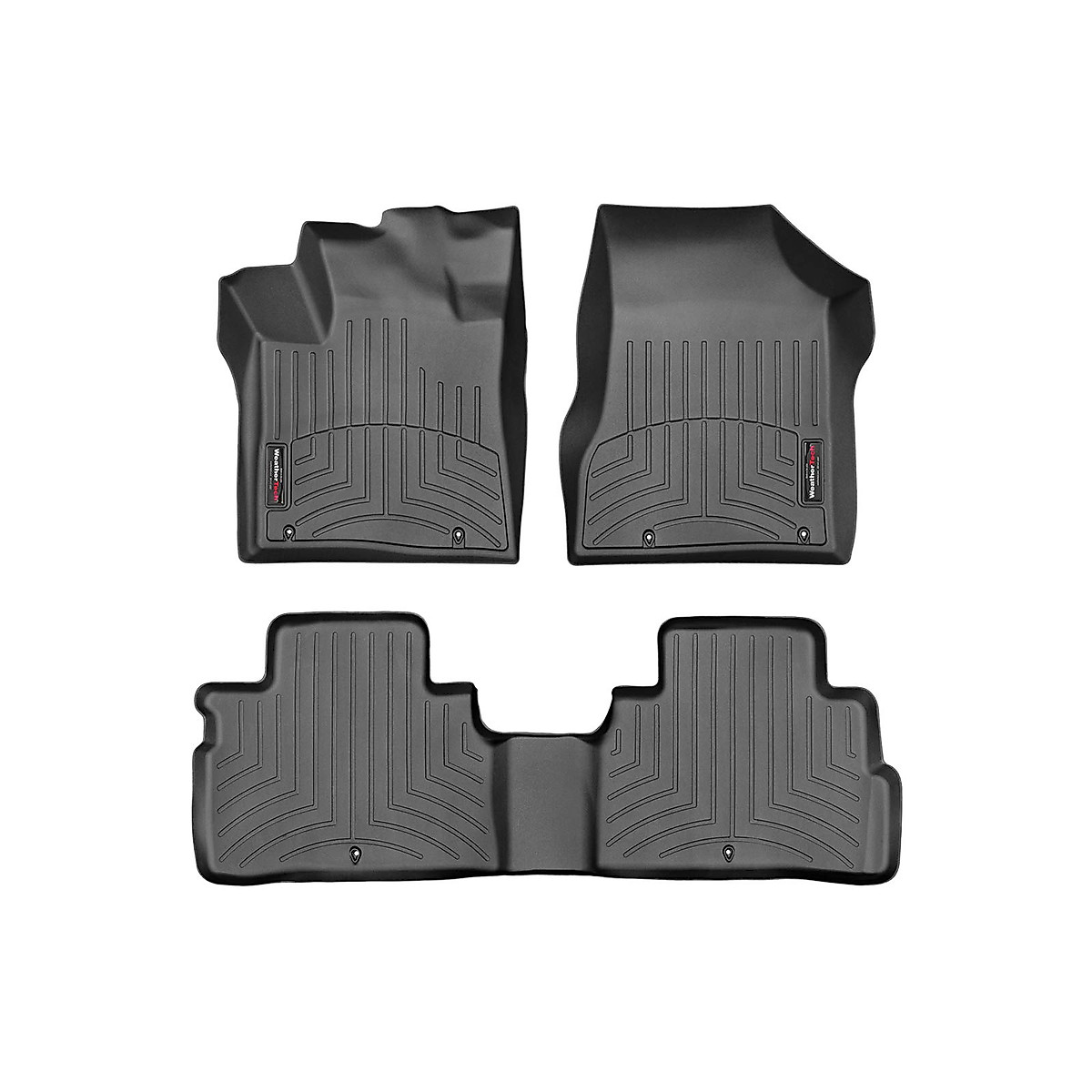 WeatherTech Custom Fit FloorLiners for Nissan Murano - 1st & 2nd Row (44756-1-2), Black