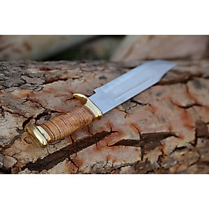 19 Inches High Carbon Steel Stainless Steel Blade with Brass Clip Guard and Pommel Knives | Camping Hunting Outdoor Survival Knives | Birthday Anniversary Xmas Gifts