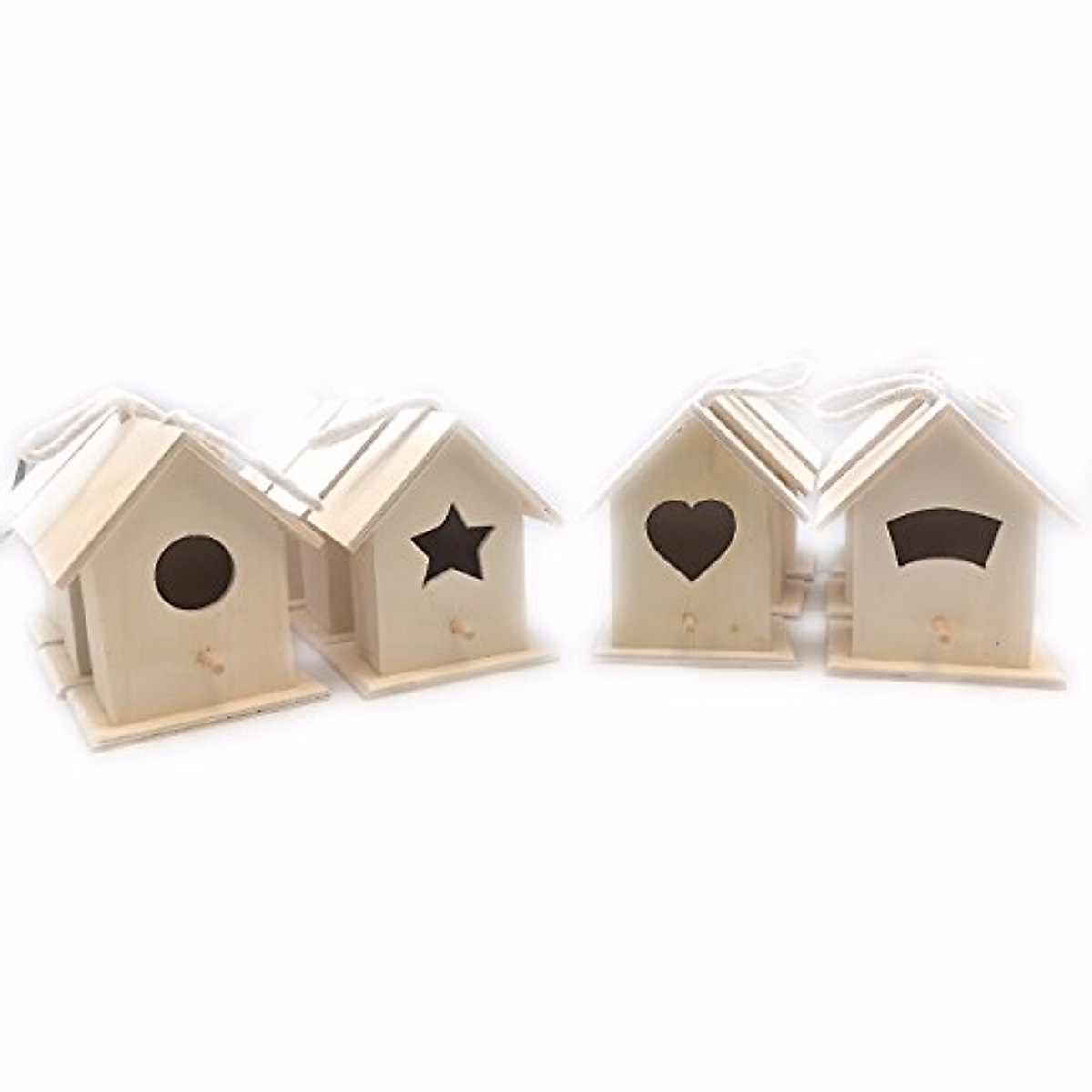 Oojami Design Your Own Wooden Birdhouses 12 Bird House Bulk (Modern)