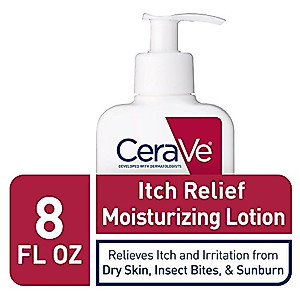 CeraVe Moisturizing Lotion for Itch Relief | Anti Itch Lotion with Pramoxine Hydrochloride | Relieves Itch with Minor Skin Irritations, Sunburn Relief, Bug Bites | 8 Ounce
