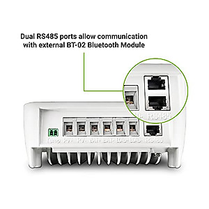 Newpowa 40A(Amp) MPPT Charge Controller DC Input 12V/24V with Colorful LCD Dispaly Solar Panel Regulator,Negative Ground,Compatible with Lead Acid Battery (40A MPPT+BT)