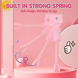 LEICHTEN Kids Bike Kickstand for 16 Inch Wheel Children's Bicycle Single-Side Kick Stand Rear Mount Bikes Support Racks Pink for Girls and Boys Bike