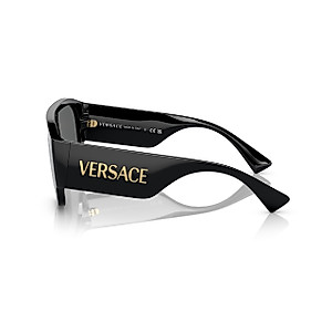 Versace Woman Sunglasses Black Frame, Dark Grey Lenses, 0MM