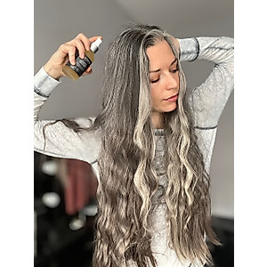 Kerotin Hair Thickening Spray with Keratin for Fine & Thin Hair Growth in Women, Heat Protectant, Repair Mist for Volume, Body & Shine, Diameter Booster, Natural, Sulfate & Cruelty Free, Made in USA