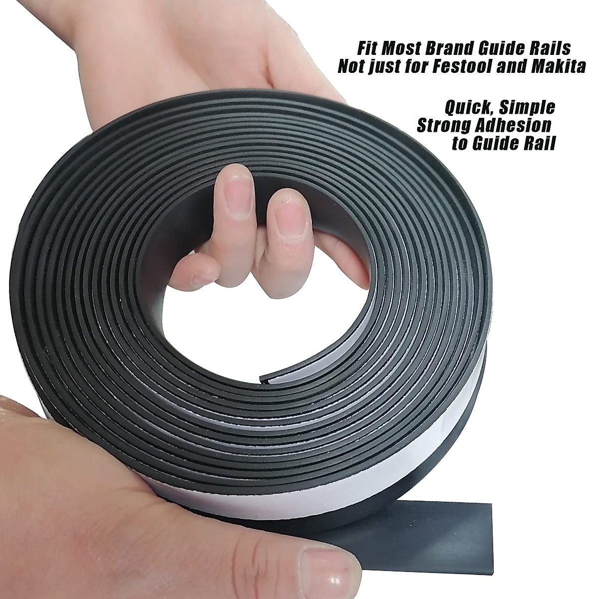 WOUILNIA Guide Rails Splinter Guard Replacement Strip for Makita Splinterguard Strip Replacement for Festool and Most Brand Guide Rails, 220” Long