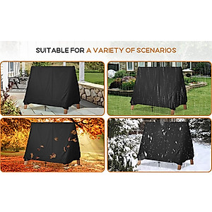 boyspringg Outdoor Swing Cover, A Frame Swing Cover 72x67x55 Inches, Patio Swing Cover Waterproof for Outdoor Furniture (Black)