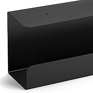 Under Desk Cable Management Tray 16.5 Inch, Sturdy Metal Cable Tray Under Desk, Desk Cord Management Tray, Under Table Cable Management Basket, Under Desk Wire Management Tray, Black 1 Pack