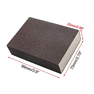 Luomorgo Sanding Sponge Sanding Blocks Polished Elastic Sanding Block Extra Fine (400-600 Grit) 8pcs