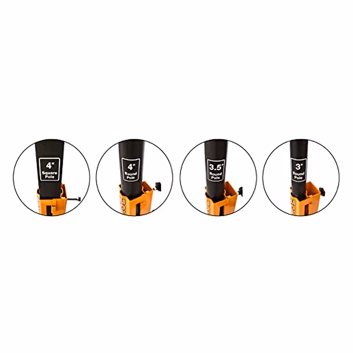 PROBASE Steel Stand for Portable Basketball Hoop. Replaces Any Kind of Portable Hoop Plastic Base. Give Roots to Your Portable Hoop