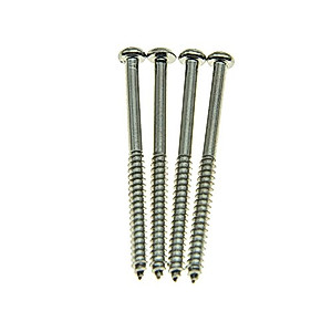 KAISH Pack of 20 Bass Guitar Pickup Mounting Screws Pickup Springs for Precision P Bass or J Bass or P90 Soap Bar Pickups Nickel