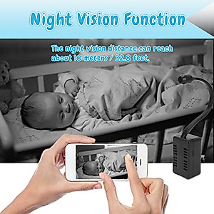 Mini WiFi Camera, 1080p X7 Remote Secret Spy Camera with Small Adjustable Snake Lens, Portable Night Vision Hidden Camera,Record Video, Motion Detection, for Indoor Outdoor