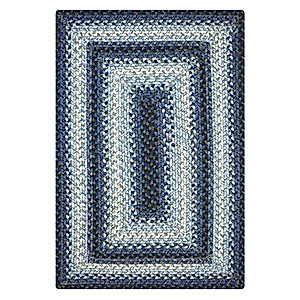 Homespice Juniper 4 x 6 Area Rug for Bedroom and Living Room, Also Ideal to Use as a Blue Outdoor Rug for Deck and Patio - Spill Proof and Stain Resistant - Reversible Indoor Outdoor Rugs 4x6 Feet
