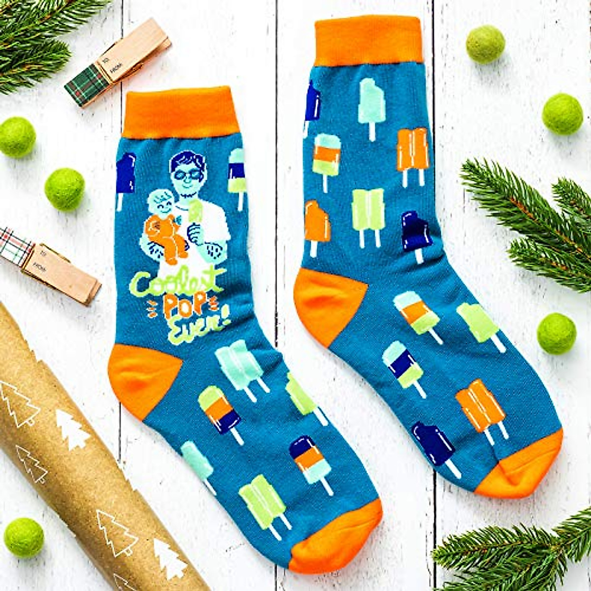 Lavley Cool Pop Socks for Dad - Funny Novelty Gift for Dads and Grandpas for Father's Day and Christmas Stocking Stuffers