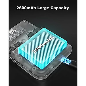 Retro Handheld Game Console, Anbernic RG35XX Handheld Emulator Console, 3.5 Inch IPS Screen, Quad-core CPU, DDR3 256MB RAM, Speaker, 2600mAh Rechargeable Battery (White)