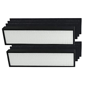 True HEPA Filter 2 HEPA Filters and 6 Carbon Filters Compatible with GermGuardian FLT5000 Models AC5250PT, AC5300B, AC5350W, AC5350B, AP2800CA, BXAP250 and Lowe's Idylis IAP-GG-125
