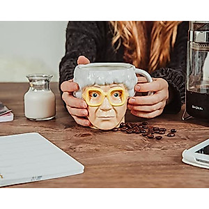The Golden Girls Sophia Petrillo Sculpted Ceramic Mug | BPA-Free Large Coffee Cup For Espresso, Caffeine, Beverages, Home & Kitchen Essentials | Cute Gifts and Collectibles | Holds 20 Ounces