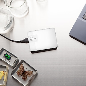 WD 2TB White My Passport Ultra Portable External Hard Drive - USB 3.0 - WDBBKD0020BWT-NESN