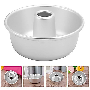 DOITOOL 1PC Angel Food Cake Pans for Baking, Aluminum, Round, 130X55mm