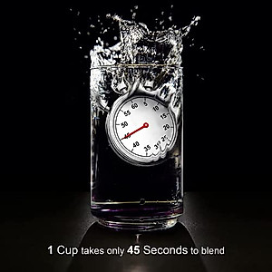 Portable Blender USB Rechargeable, Hotsch Personal Size Blender for Shakes and Smoothies, Strong Cutting Power with Six Blades, 13.5 Oz Mini Juicer Cup for Sports, Travel and Outdoors