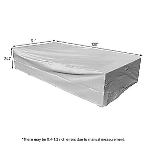 Dineli Patio Furniture Sectional Sofa with Gas Fire Pit Table Outdoor Patio Furniture Sets Propane Fire Pit (light gray-sofa cover)