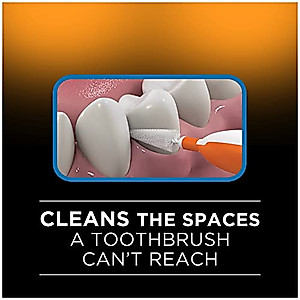 DenTek Easy Brush Advanced Clean Interdental Cleaners, Standard, 16 Count, 6 Pack