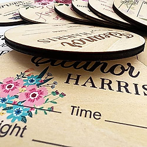 Newborn Baby Birth Announcement Sign for Hospital，Gender Reveal Gifts for Baby Showers, Customizable Baby Name Announcement Sign boy Girl