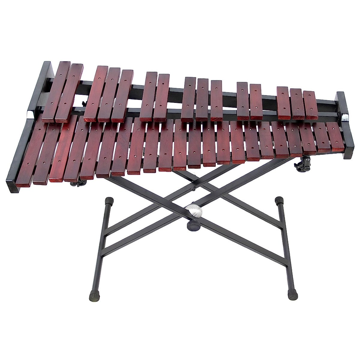 Gearlux 37-Key Wooden Xylophone with Mallets, Adjustable Stand, and Gig Bag