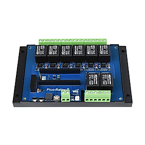 Waveshare Industrial 8-Channel Relay Module for Raspberry Pi Pico Power Supply Isolation Photocoupler Isolation