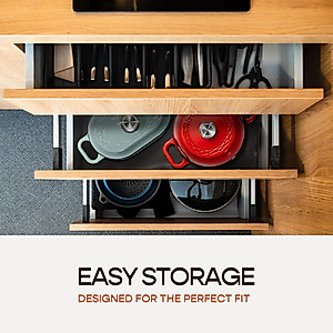 Krustic Enameled Cast Iron Dutch Oven for Sourdough Bread Baking | 6 Quart Pot with Lid | 10 Inch Ceramic Enamel Thick Coated Cookware Set with Non Stick Silicone Baking Mat for Cooking | 6 Qt | Red