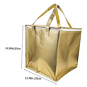 Didiseaon Reusable Grocery Bag Insulation Portable Insulation Thermal Insulation food delivery food warmer grocery shopping tote Cold Food Insulated container aluminum outdoor